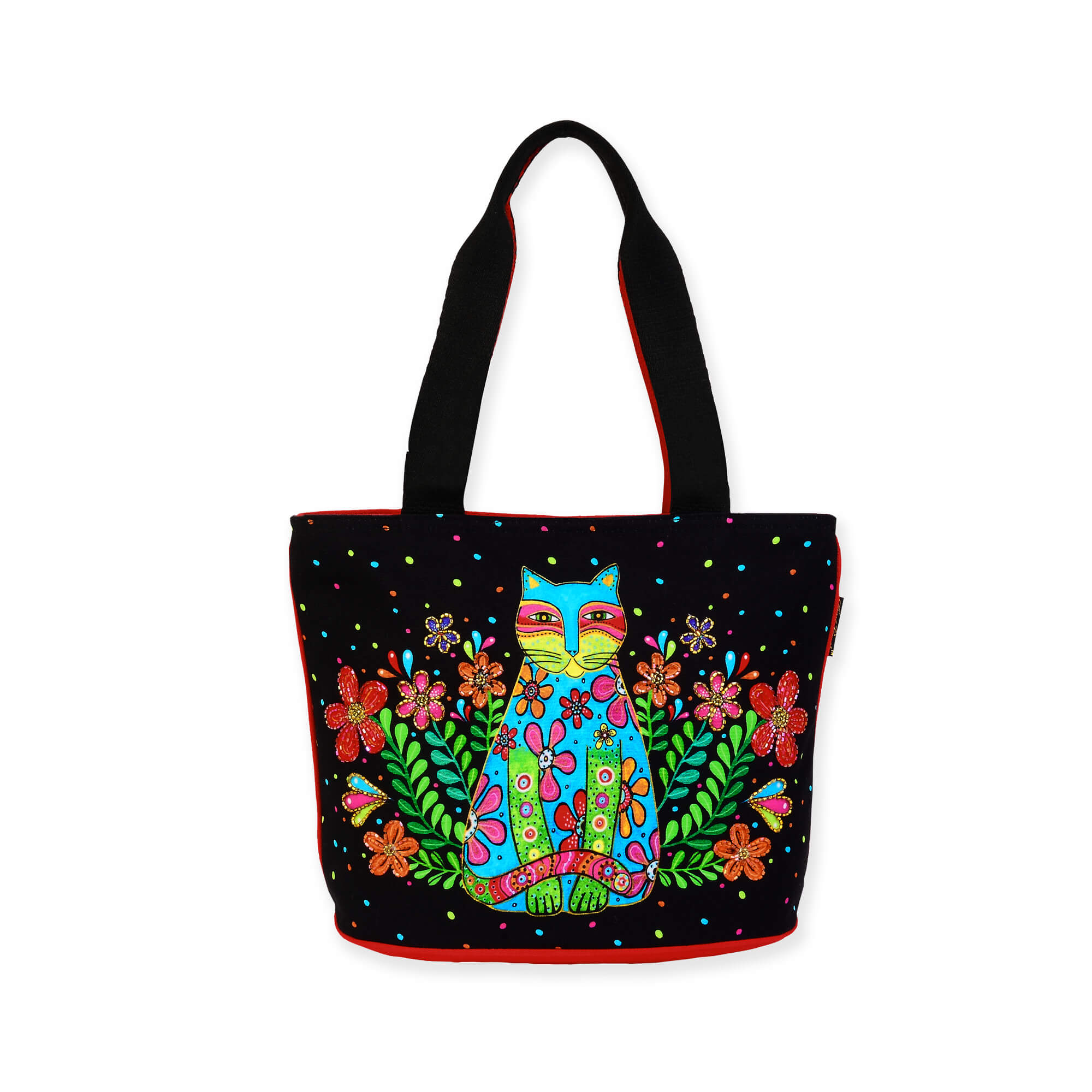 Kaleidoscope Kat Medium Tote | Laurel Burch Studios