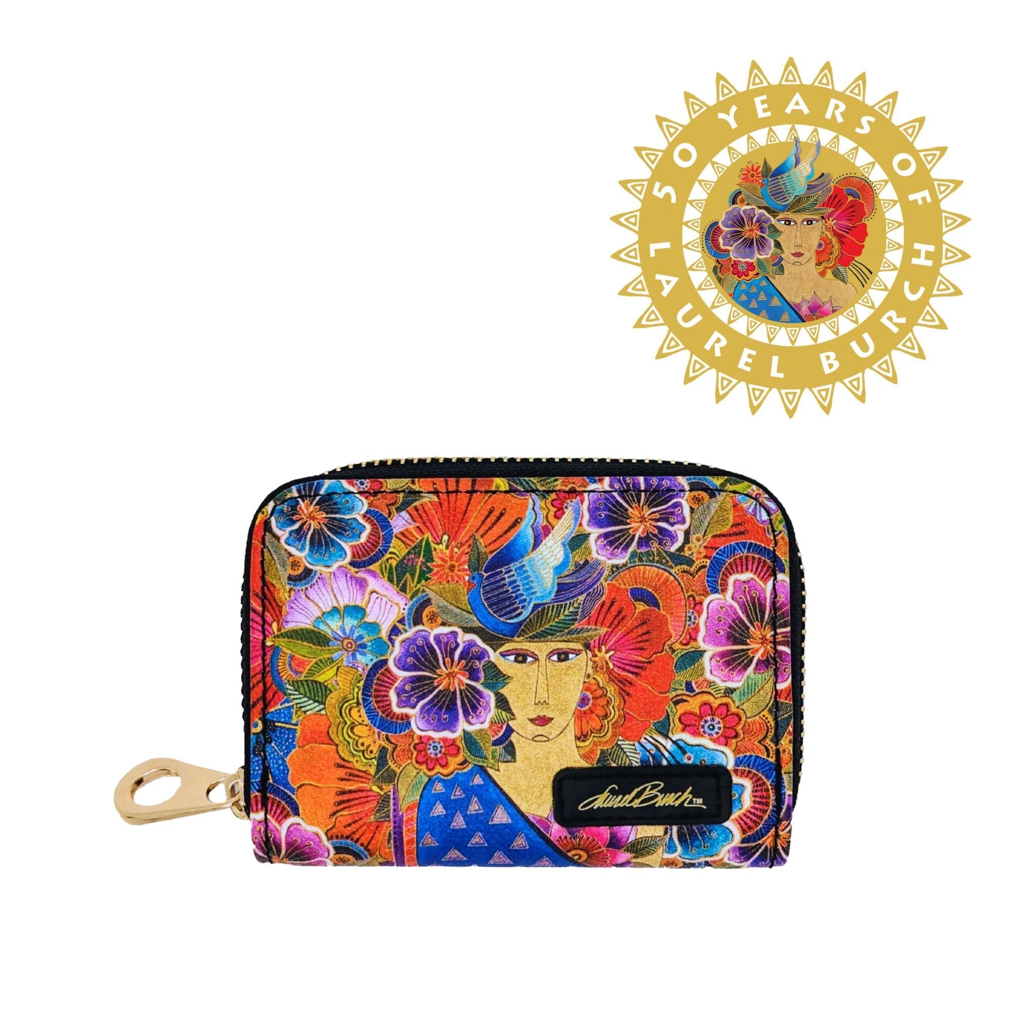 50 Years of Laurel Burch Zippered Wallet | Laurel Burch Studios