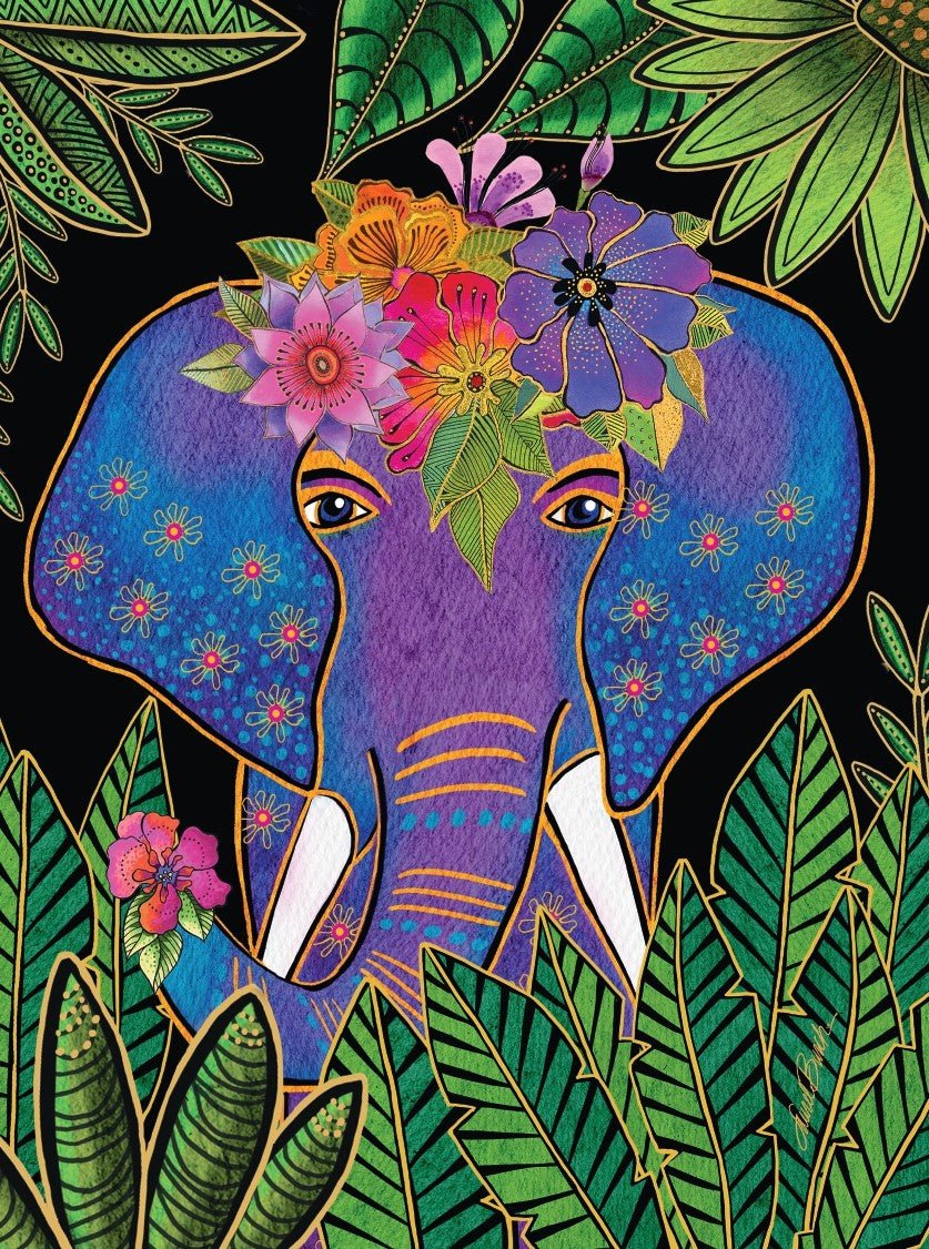 Alijah Jungle Spirit Blank Card | Single | Laurel Burch Studios