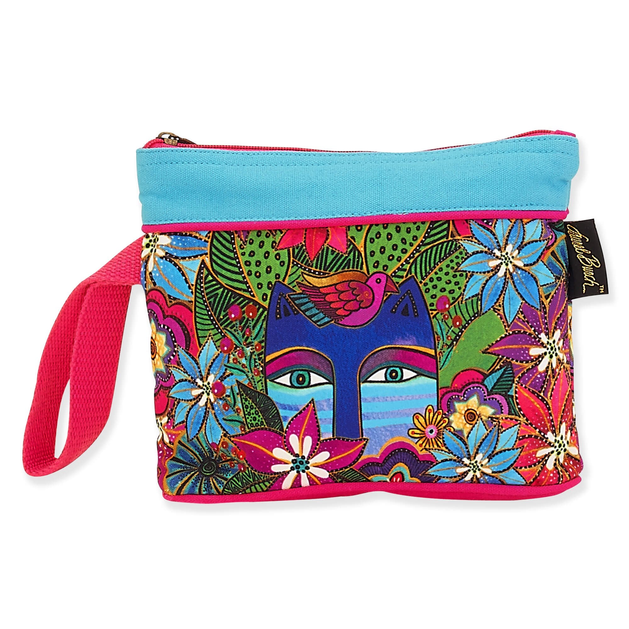 Eva Cats Wristlet | Multicolor | Laurel Burch Studios