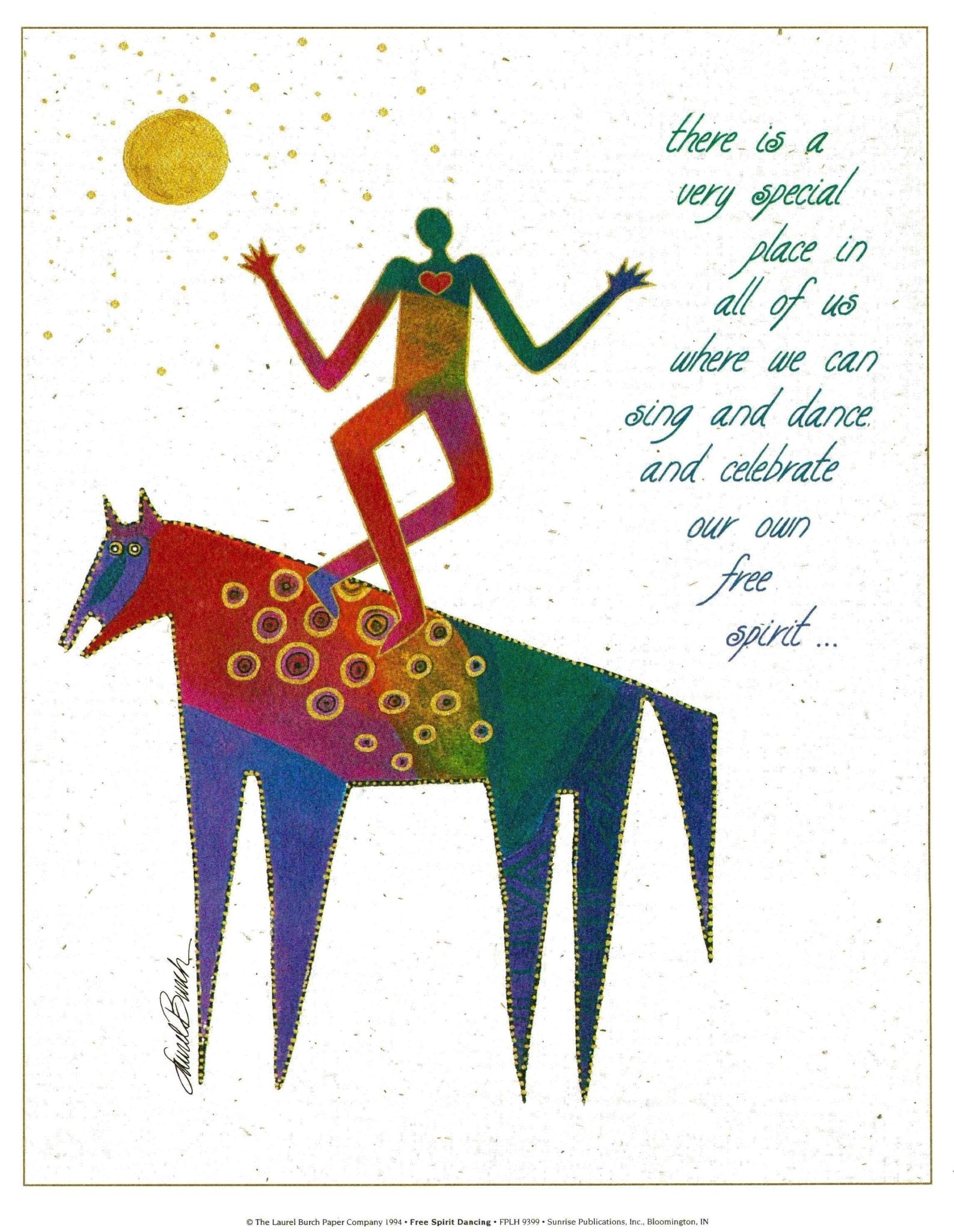 Free Spirit Dancing Print - 8" x 10" – Laurel Burch Studios