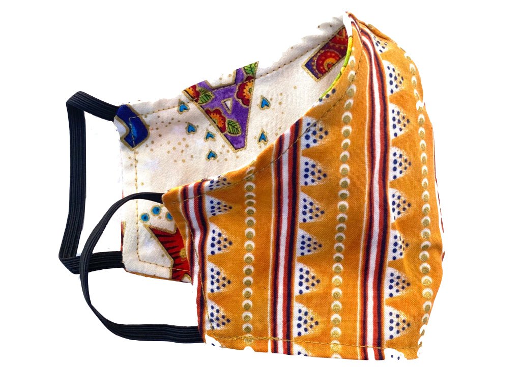 Kids' Alphabet Reversible Cotton Face Mask - White – Laurel Burch Studios